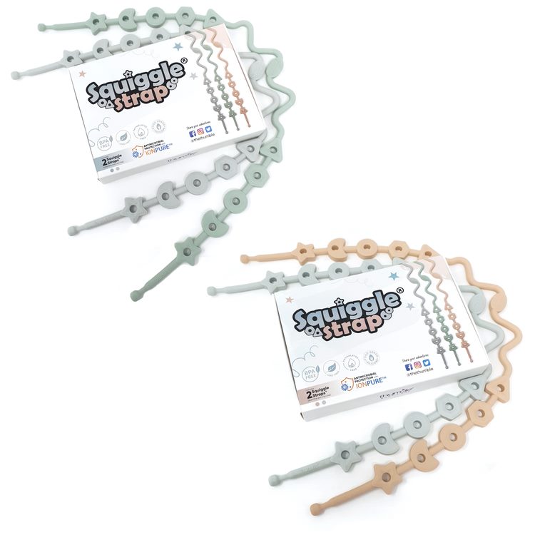 Squiggle Strap Toy Strap – Thumble Baby Care